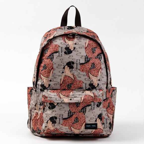 Bags | Nwt Japanese Brand Hapitas Folding Backpack Geisha Print | Poshmark